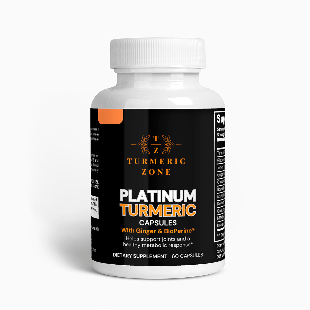 Platinum Turmeric Capsules with Ginger & BioPerine® — TurmericZone